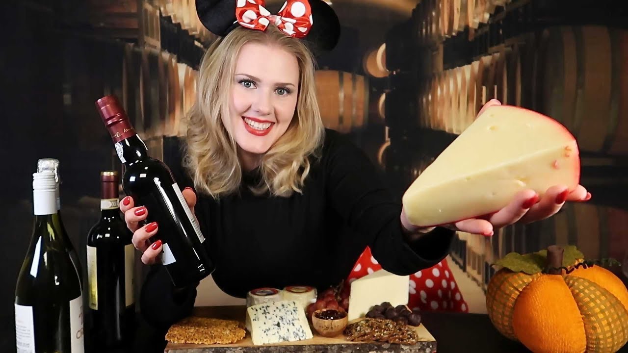 Minnie Mouse Wine 🍷Cheese 🧀 Pairing ASMR - YouTube