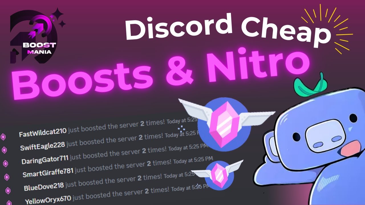 Save Big on Nitro & Server Boosts with BoostMania.gg - YouTube