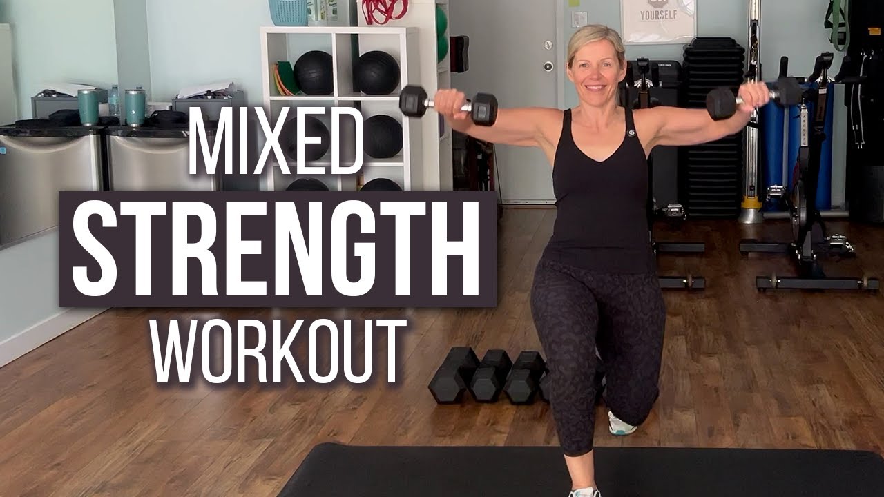 SHORT Strength At-Home Workout-Great for ALL fitness levels! - YouTube