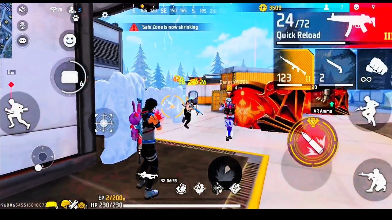 squad vs squad 😎 25 kill 💥 Headphones Rate 99% ⚡ free fire new season ...