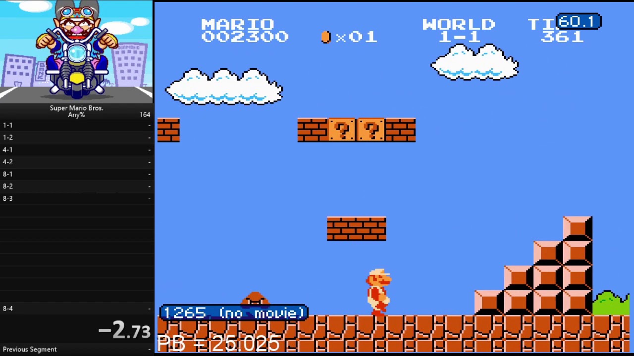 Super Mario Bros. Category Extensions 1-1 as Fire Mario: 24.926 - YouTube