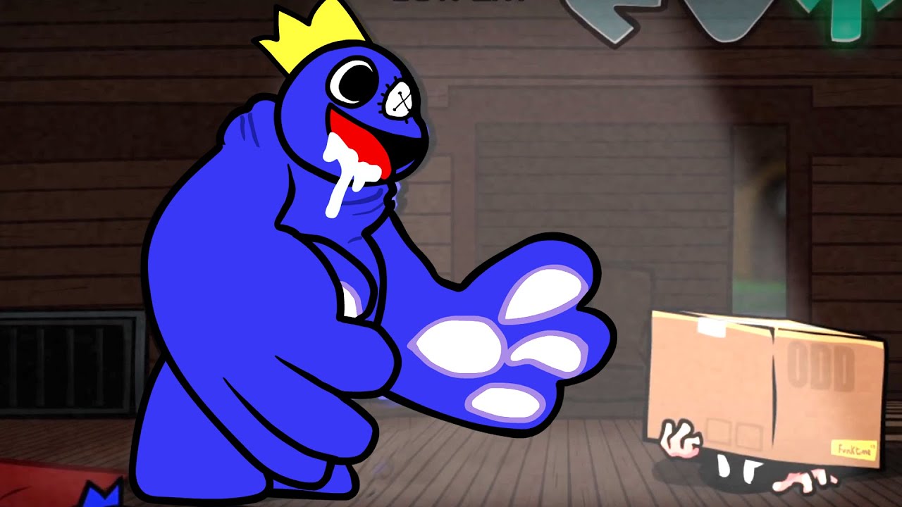 BIG FAT Rainbow Friends (BLUE NEW SKIN) Friday Night Funkin' VS Blue V1 ...