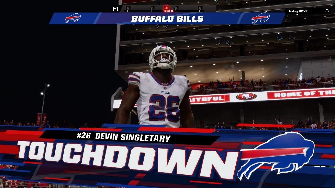 Madden NFL 23 Devin Singletary with a stretch TD! - YouTube