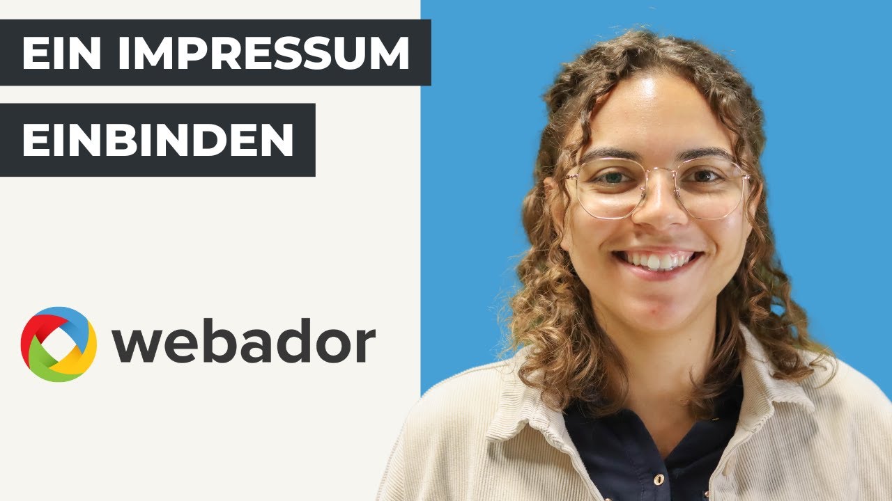 Wie binde ich ein Impressum in meine Website ein? - YouTube