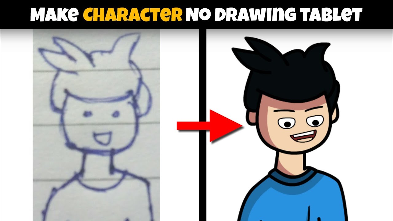 How to make your own Character for Animation on Mobile *without drawing ...