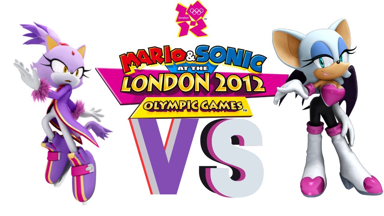 Blaze VS Rouge | Mario & Sonic at the London 2012 Olympic Games (Wii ...