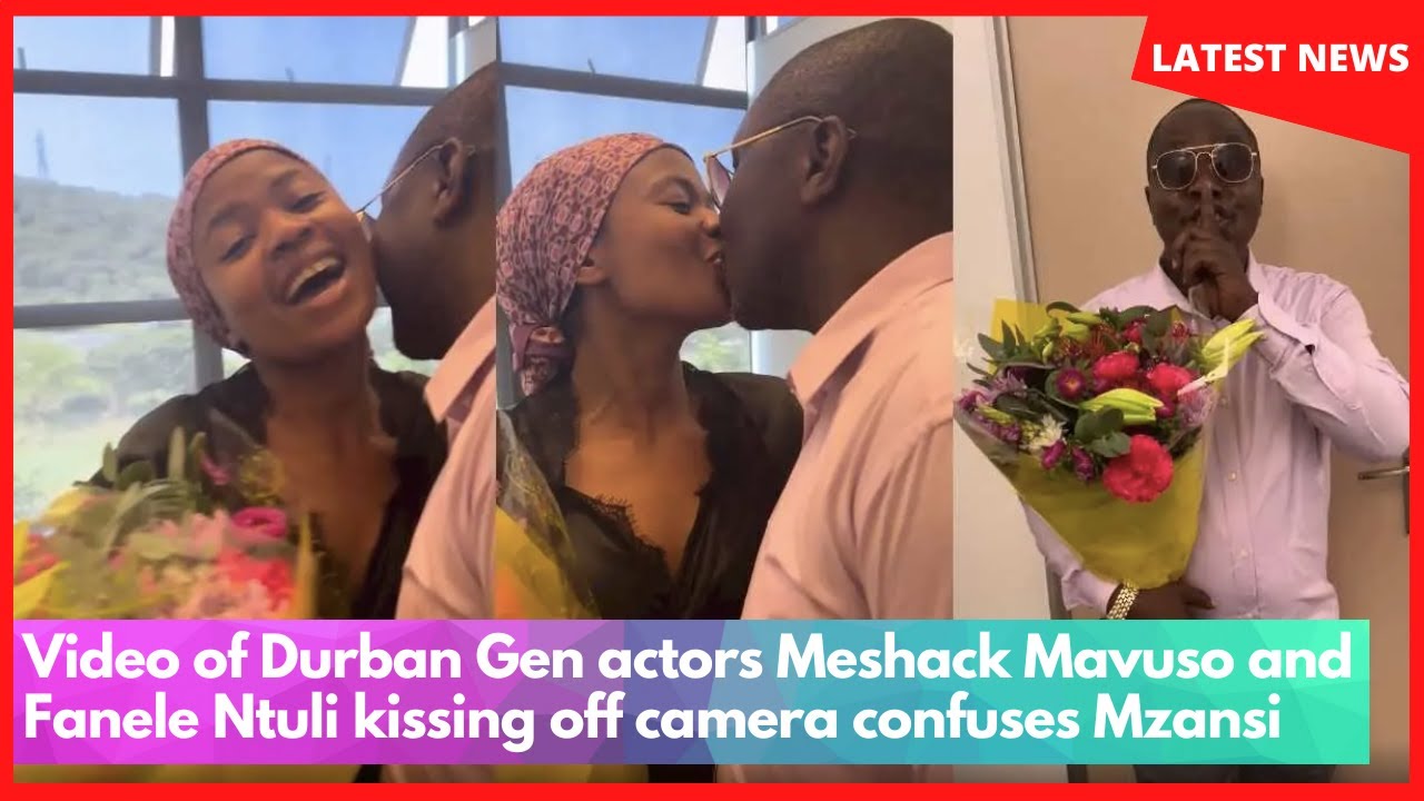 Video of Durban Gen actors Meshack Mavuso and Fanele Ntuli kissing off camera confuses Mzansi ...