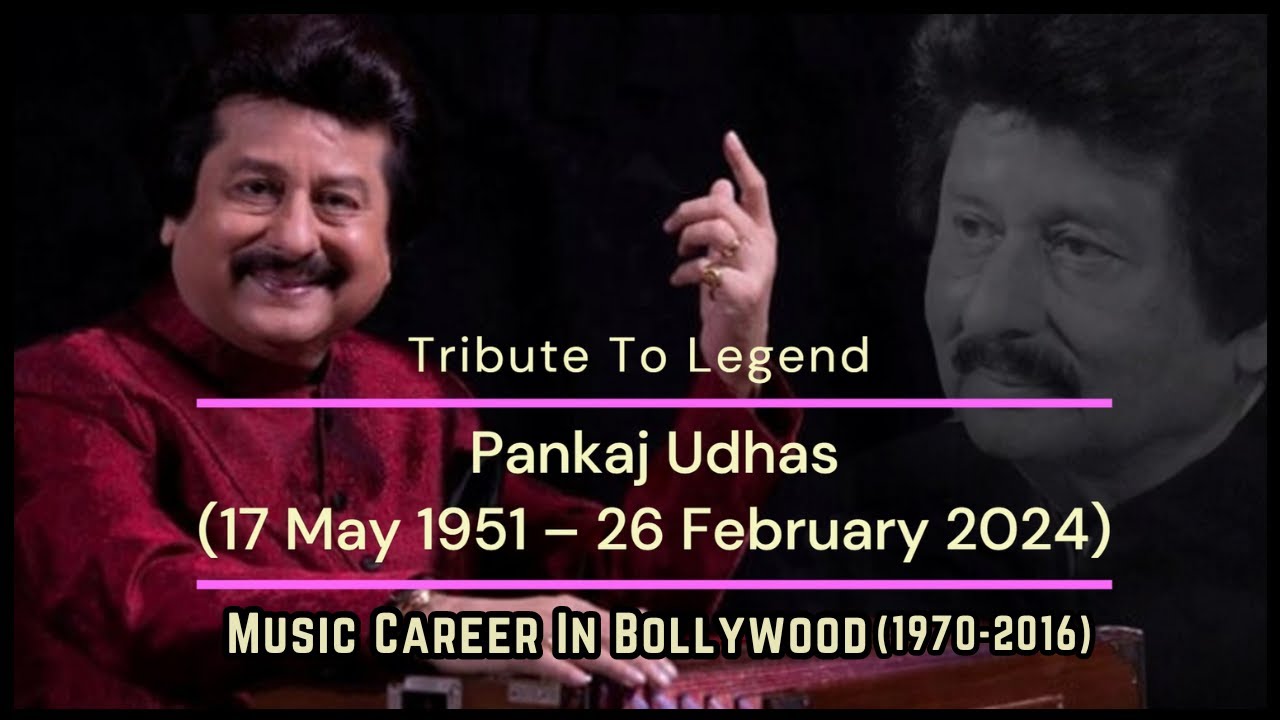 Tribute To Pankaj Udhas - Music Career In Bollywood (1970-2016) || All Songs Of Pankaj Udhas ...