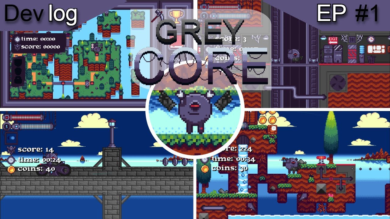 Grey Core meu primeiro jogo indie na Godot como gamedev iniciante devlog ep1 - YouTube