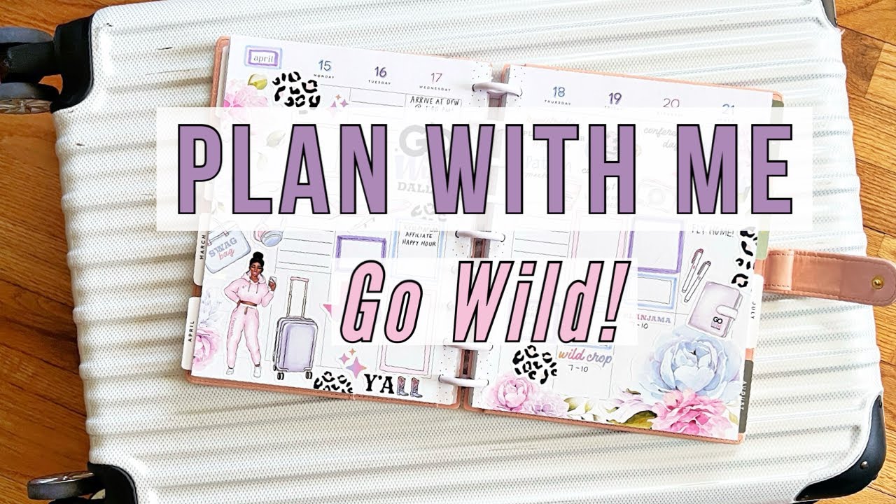Plan with Me - Go Wild Dallas Spread - Classic Vertical Happy Planner ...