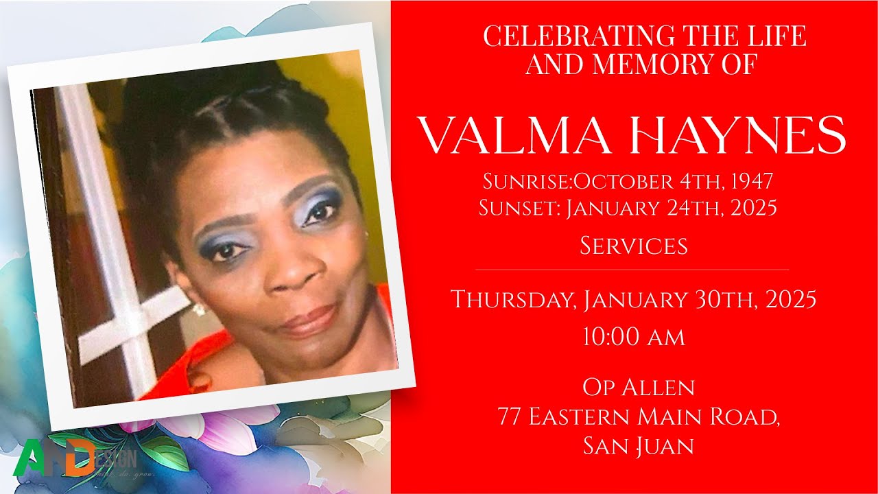 The Funeral Service of Valma Haynes - YouTube