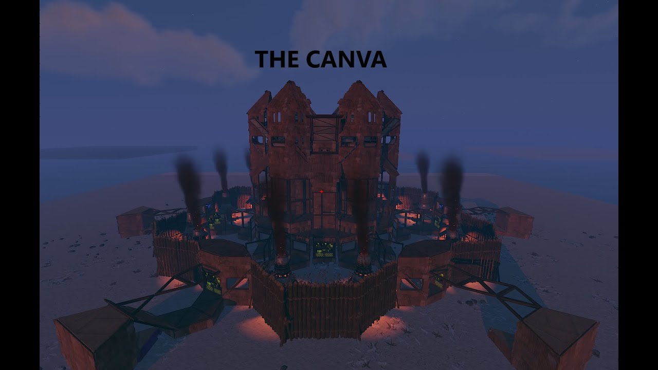 THE CANVA - Best 6-8 Man Base | Widegap + Open Core | RUST 2024 (BASE ...