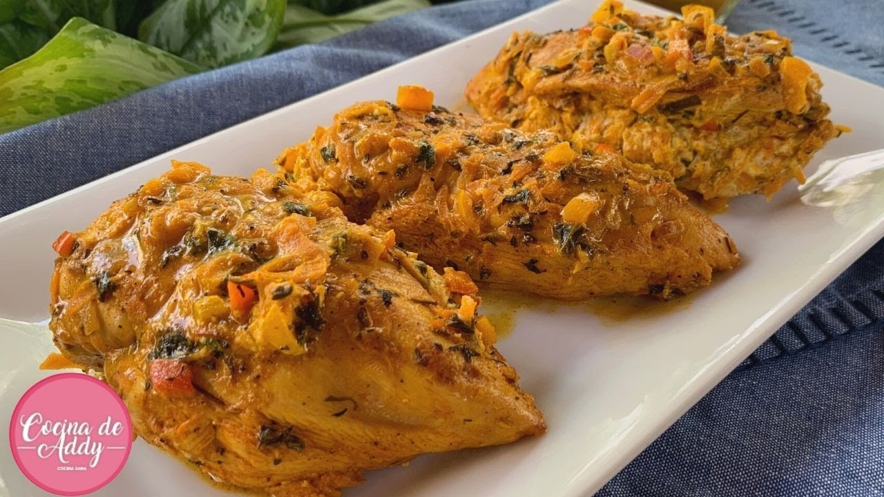 Sorprende a todos con estas PECHUGAS RELLENAS de verduras. Fácil y EN ...