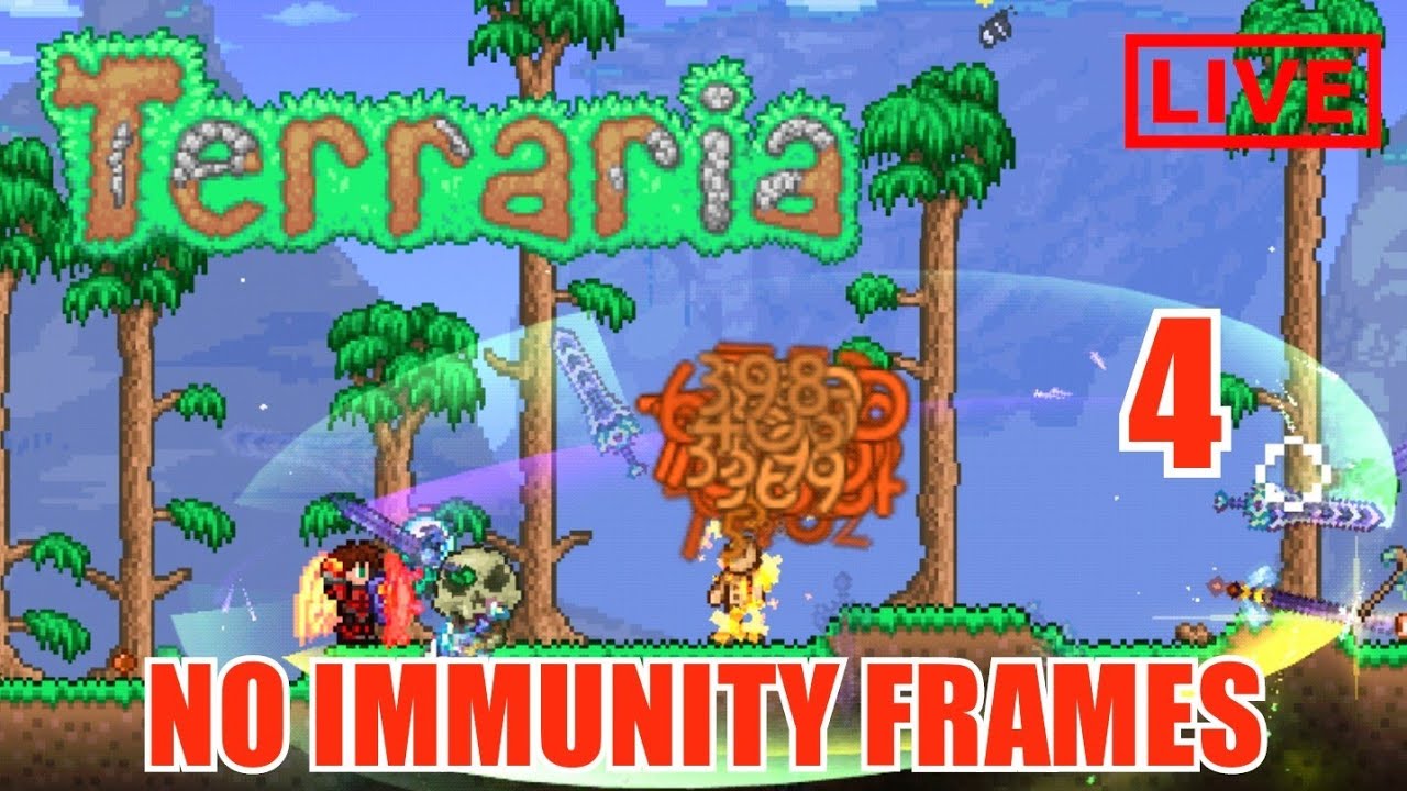 Terraria But Without Immunity Frames! [Stream #4] - YouTube