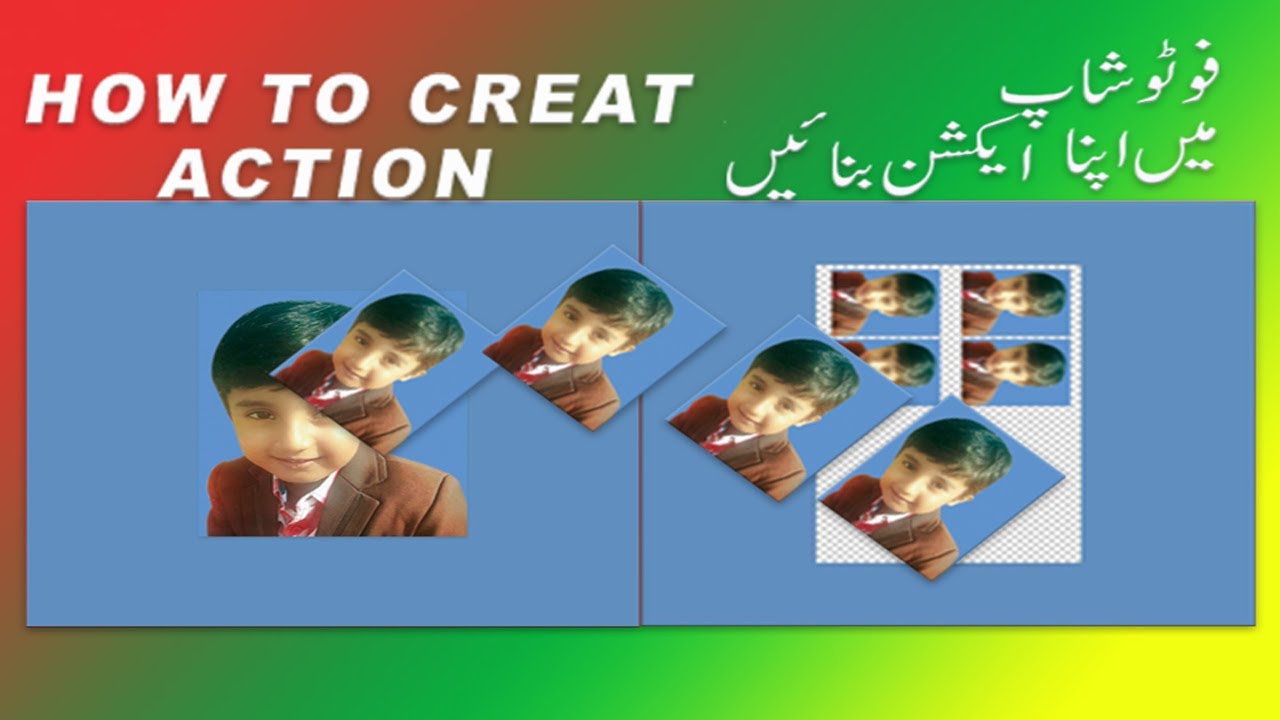HOW TO CREAT ACTION IN PHOTOSHOP - YouTube