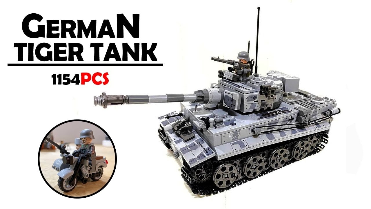 German Tiger Tank WWII by sembo block. - YouTube