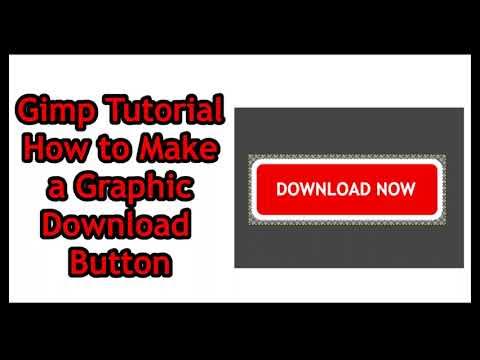 Gimp Graphic Elements - Learn how to create a download now button for marketing ads - YouTube