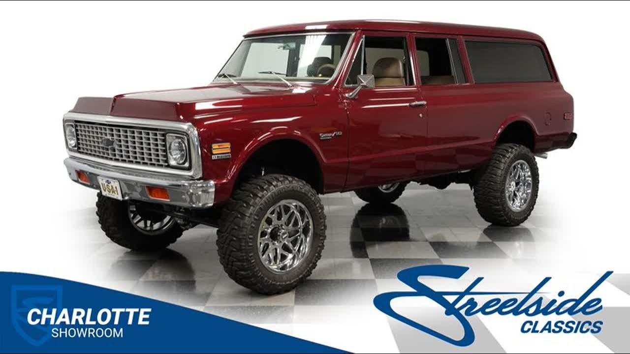 1972 Chevrolet Suburban 4X4 Restomod 8832-CHA for sale | Charlotte ...