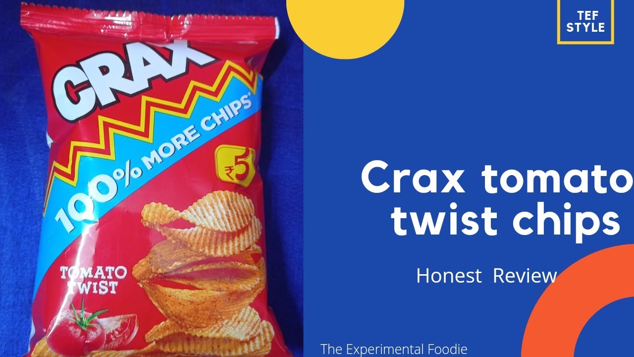 Crax Tomato Twist chips | Crax ka naya chips red packet | Crax tomato ...