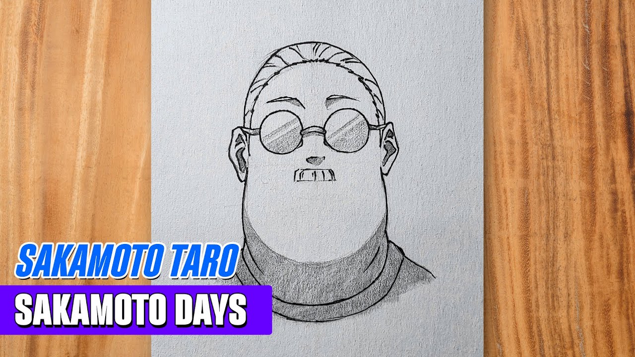 How to draw Sakamoto Taro from - Sakamoto Days Drawing Tutorial - YouTube