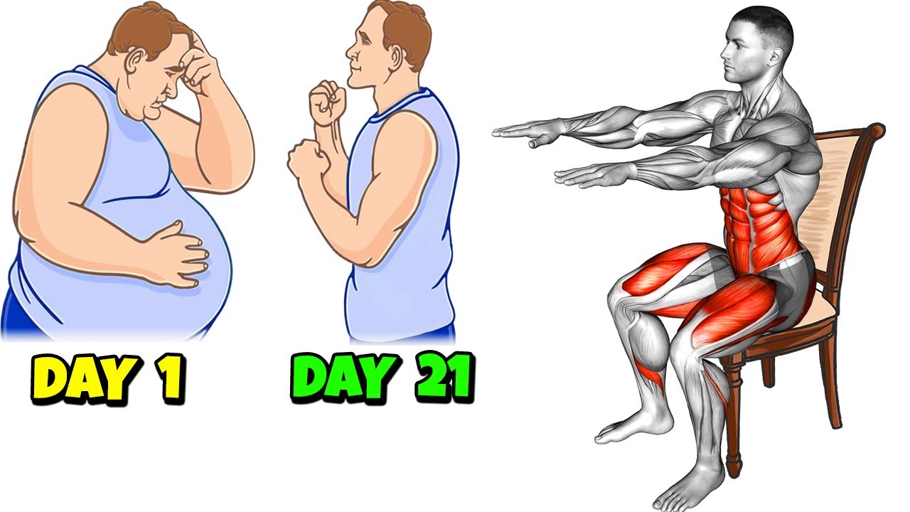 10 Minute Chair Workout to Lose Belly Fat – SEATED ONLY Workout for ...