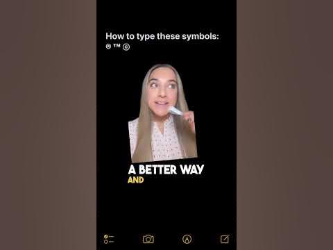 How to type ® ™ © - YouTube