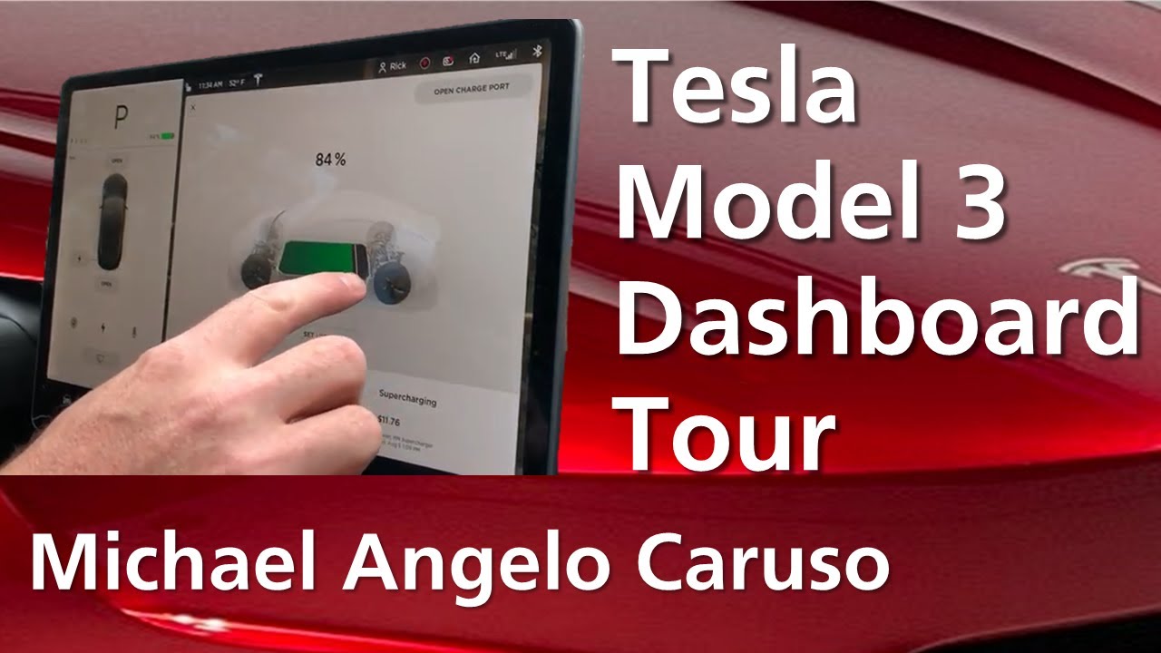 Tesla Model 3 dashboard tour -- It's a computer screen | Michael Angelo ...
