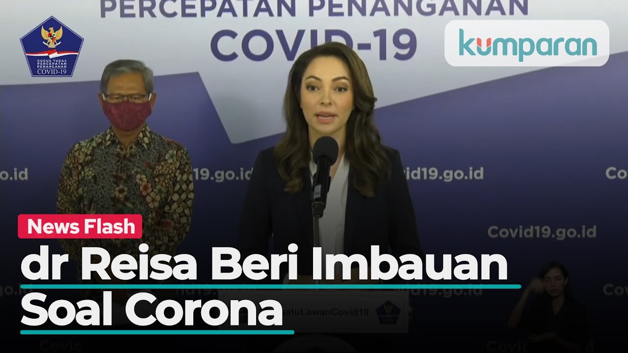 dr Reisa Broto Asmoro Tampil Perdana Gantikan Yurianto, Beri Imbauan ...