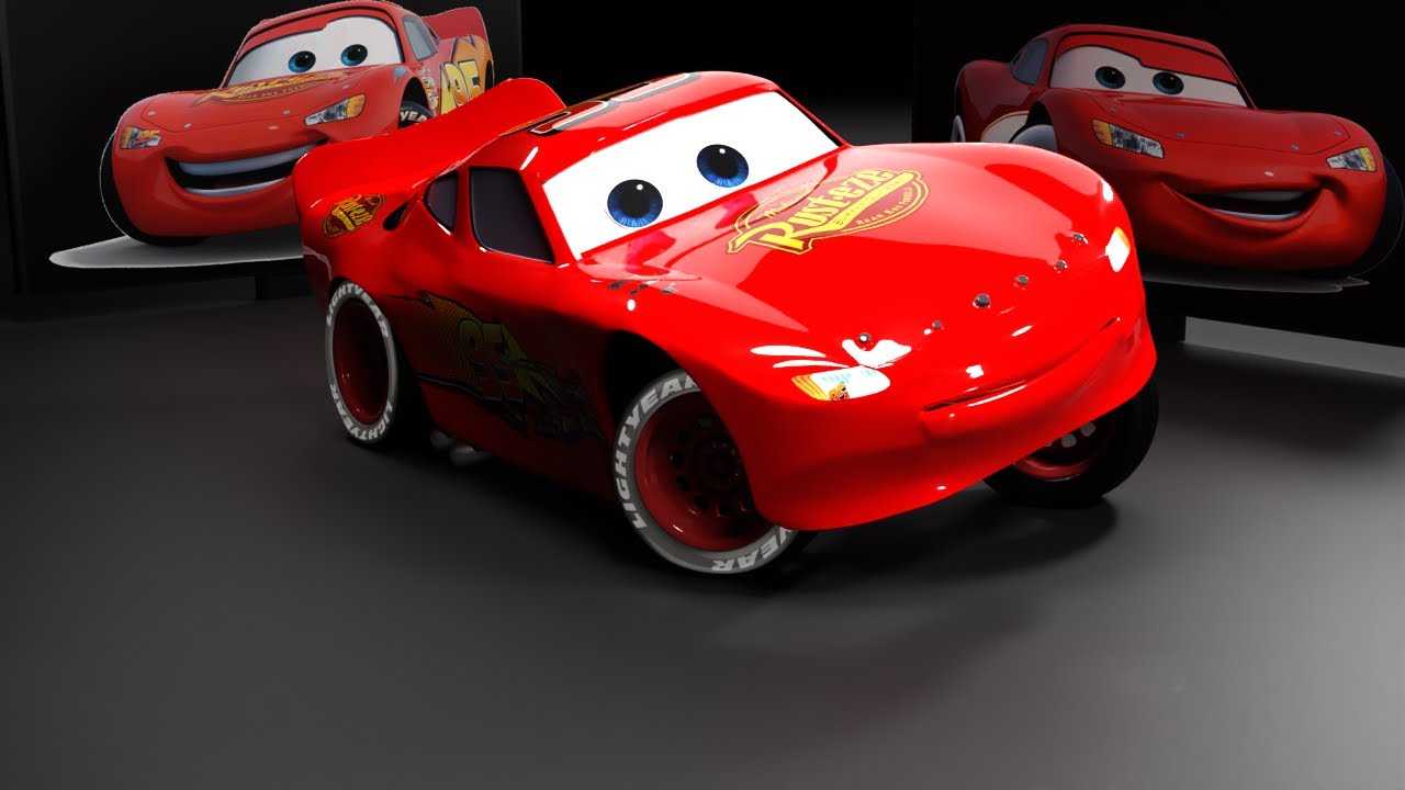 lighting mcqueen 3d animation blender - YouTube