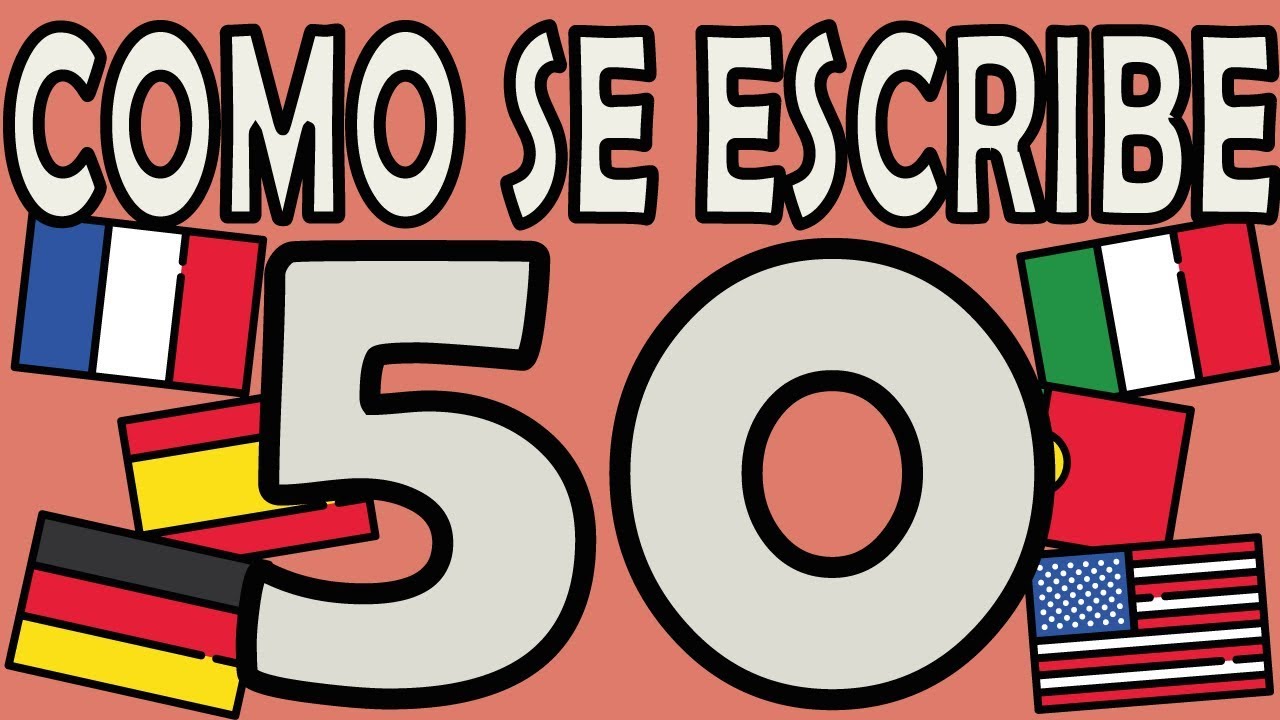 Como se Escribe el Número 50 - YouTube