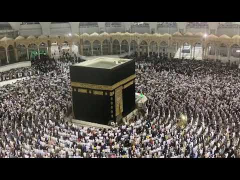 Kabe-i muazzama'da namaz harika bir kalabalık