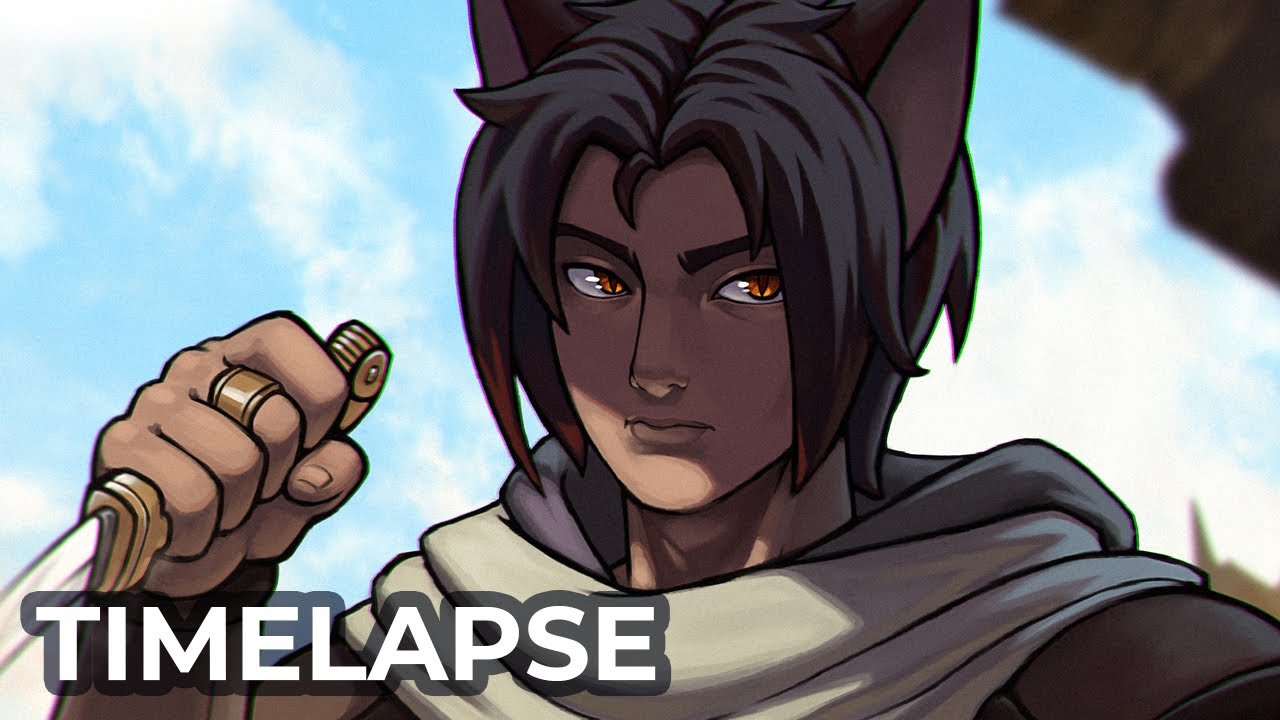 Digital Art Timelapse (Photoshop) | Anakai Voxsworn #Commission - YouTube