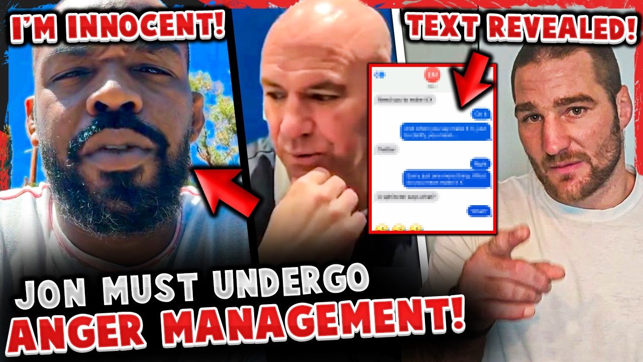 Jon Jones must undergo ANGER MANAGEMENT after ALTERCATION! Sean Strickland TEXT MESSAGE REVEALED ...