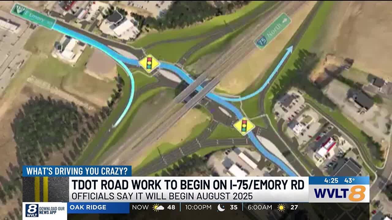 TDOT project to overhaul I-75 interchange at Emory Road in Knox County ...