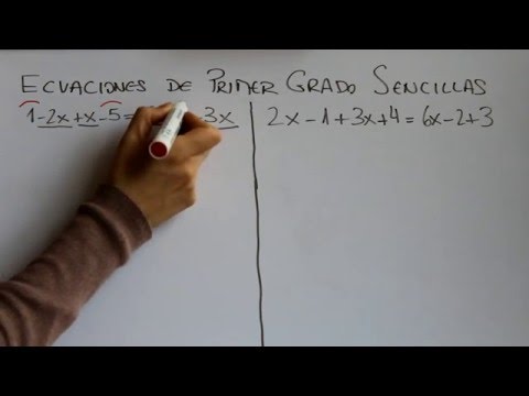 Ecuaciones de Primer Grado Sencillas. 1º ESO