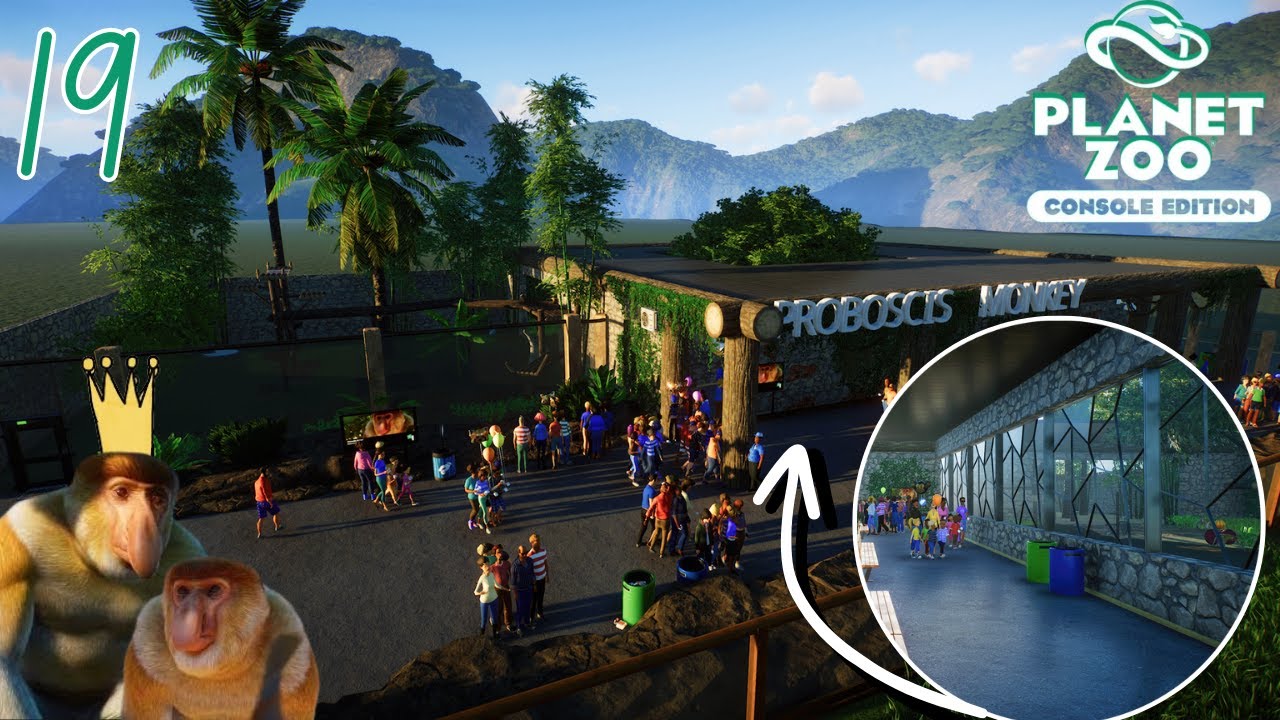 Building an Indoor PROBOSCIS MONKEY Exhibit | Planet Zoo Console ...