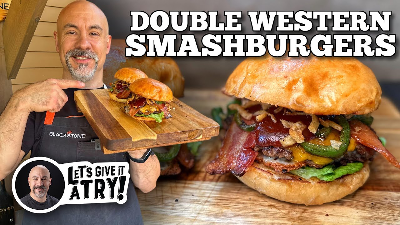Double Western Smashburgers on the Blackstone Griddle - YouTube