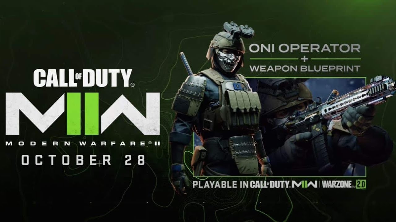 Oni Operator Bundle Showcase Gameplay Skin + Gun Skin For Modern ...
