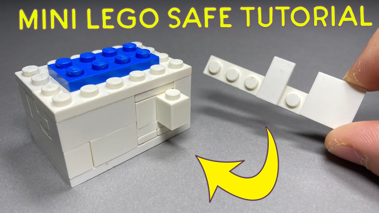 How to build a Mini LEGO Safe with KEY - YouTube