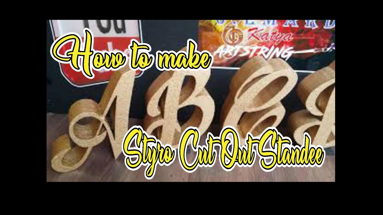 styro letter standee using hot wire styro cutter - YouTube