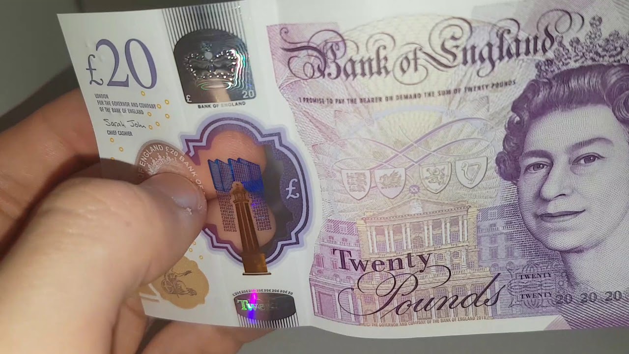 Plastic £20 note - YouTube