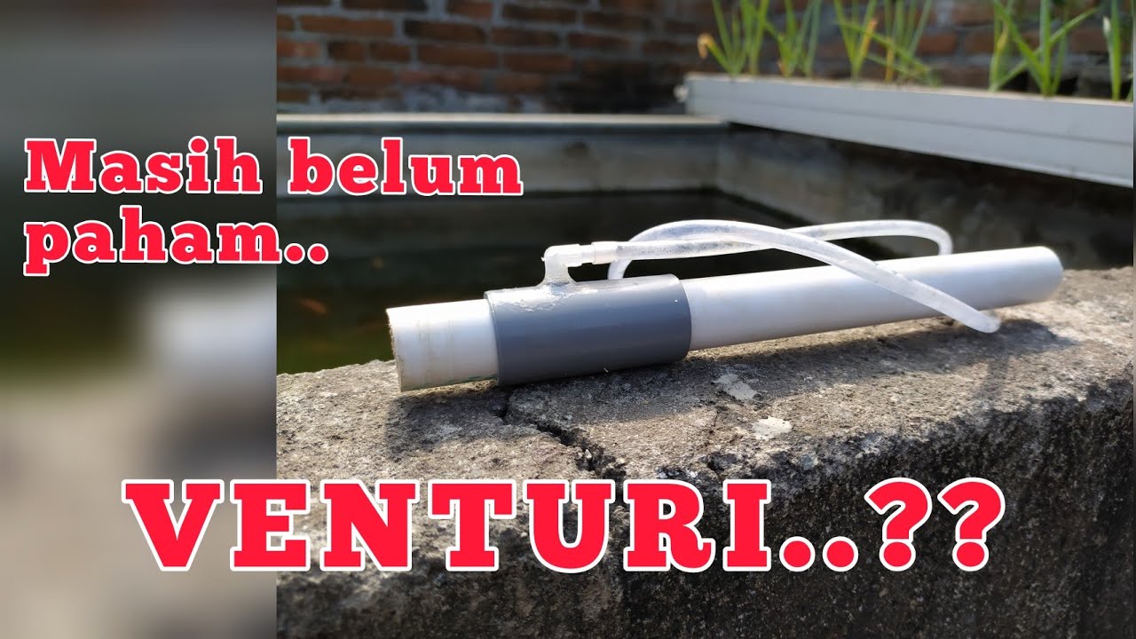 Arus air dan gelembung udara jadi satu. Alat pembuat efek venturi - YouTube