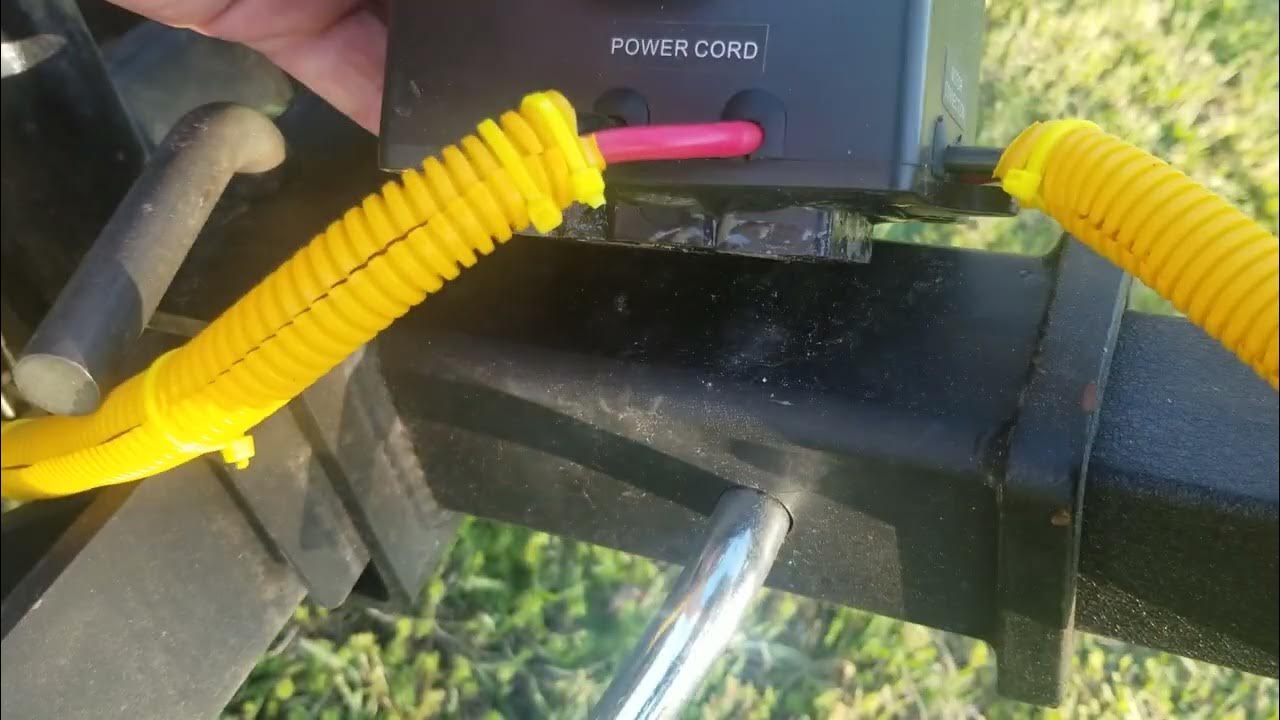 The Best Garden Tractor Winch Setup on YouTube! Badland ZXR 2500 Electric Sleeve Remote ...