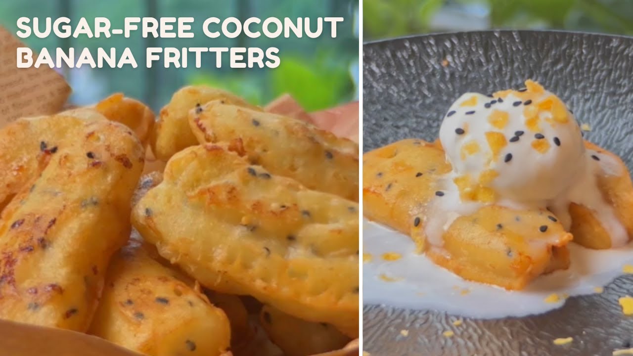 Sugar-Free Coconut Banana Fritters | Perfect With Ice Cream - YouTube