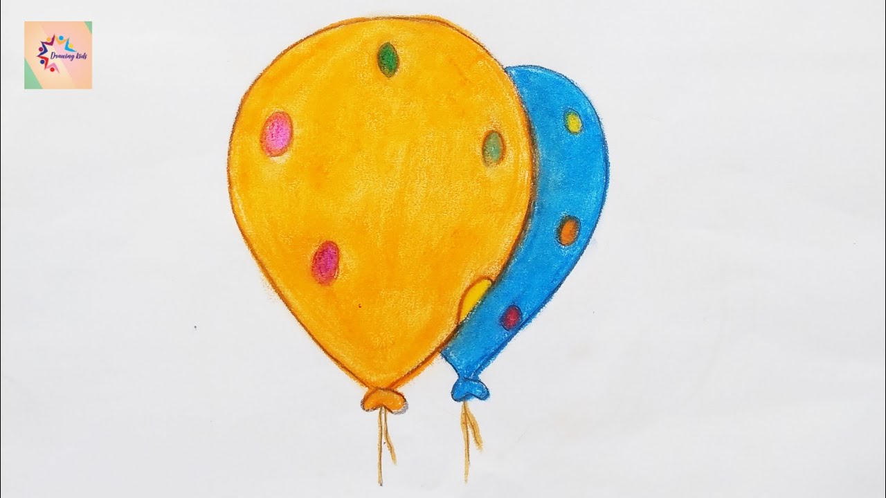 How To Draw Balloon||Easy Step By Step.. - YouTube