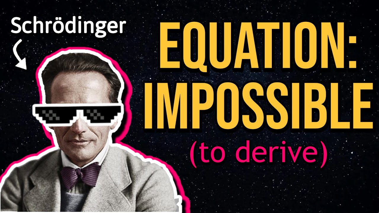 How Schrodinger Came Up With His Famous Equation (But EASIER) - YouTube