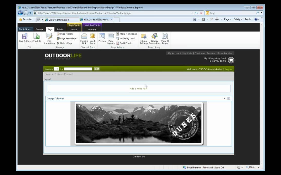 Demo - SharePoint and Microsoft Commerce Server Integrated - Better ...