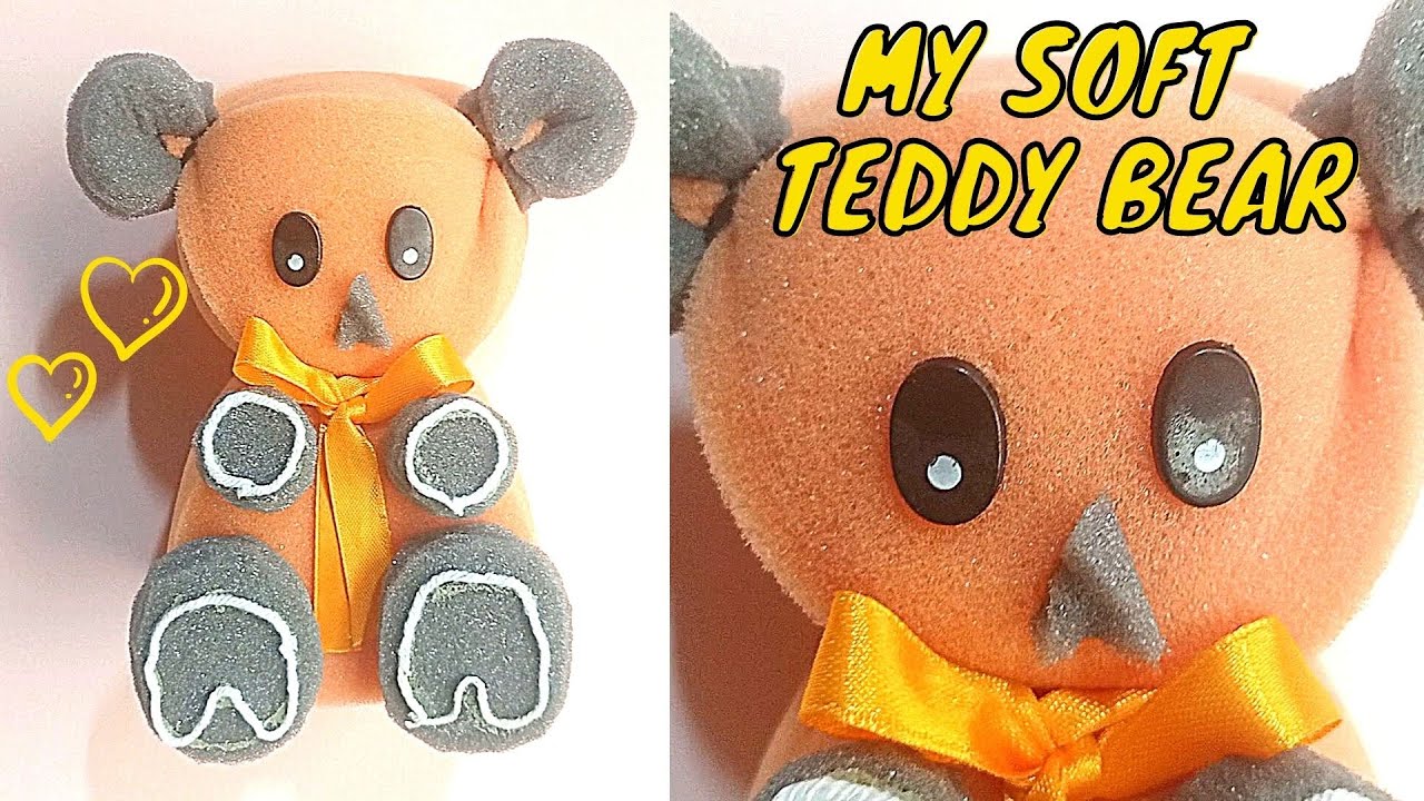 Soft Teddy Bear Toy Making / Sponge Doll Making/ Easy Teddy Bear/ soft ...
