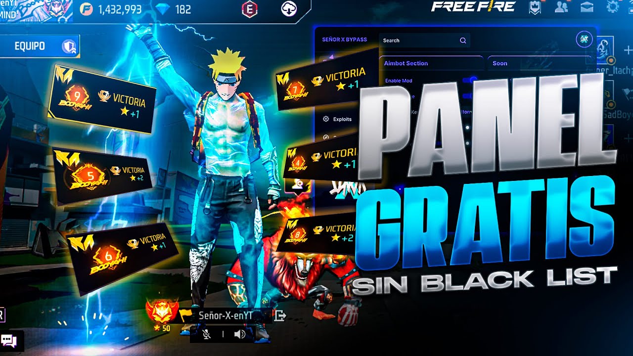 PANEL FREE FIRE GRATIS Aimbot + ESP + Bypass + Scop AWM - SIN BLACK ...