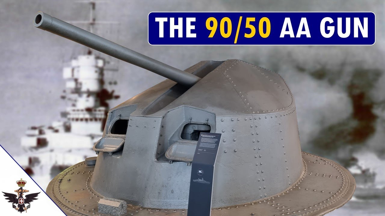 The Italian 90mm AA naval gun - YouTube